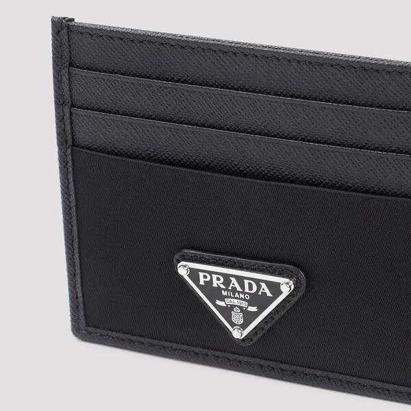 Prada Re-nylon Card Holder - Black