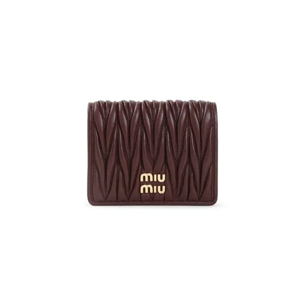 Miu Miu Matelassé Wallet - Red