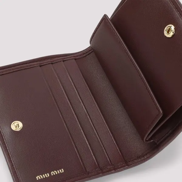 Miu Miu Matelassé Wallet - Red