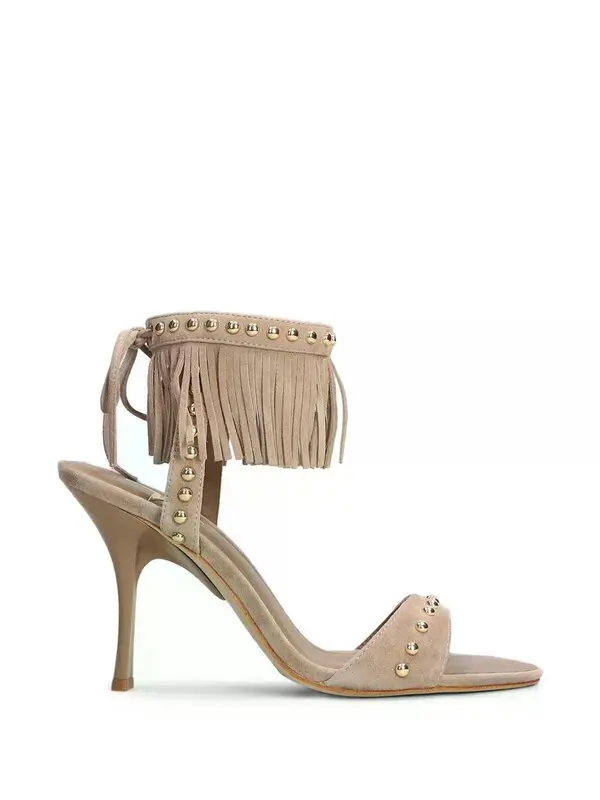 MARC ELLIS Fringed Stud-embellished Sandals