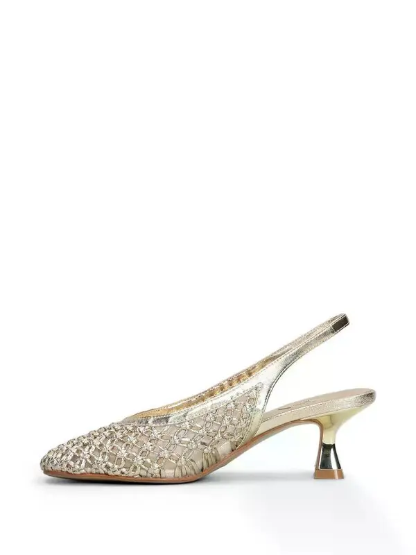 MARC ELLIS Woven Slingback Pumps