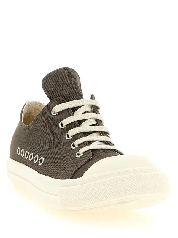 Rick Owens Extreme Low Top Canvas Sneakers - Brown