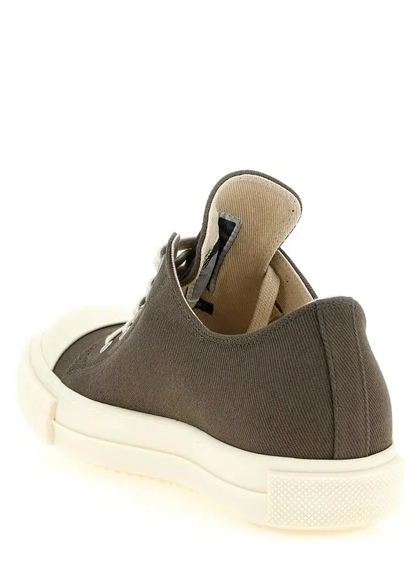 Rick Owens Extreme Low Top Canvas Sneakers - Brown