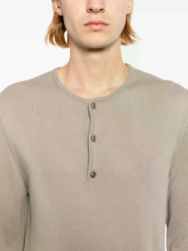 TEAM WANG DESIGN Reset Henley Long Sleeve T-shirt