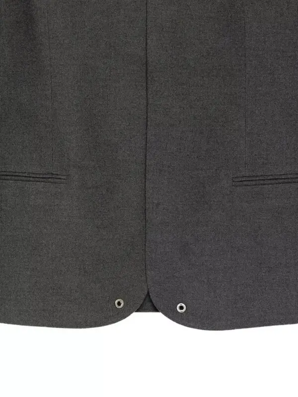 TEAM WANG DESIGN Ash Ribbed Frog-fastening Jacket
