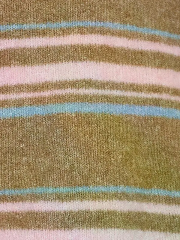 SAMSOE SAMSOE Striped Raglan-sleeve Sweater