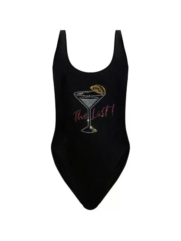 Oseree Gem-embellished Swimsuit - Black