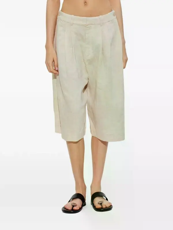 GESTUZ Pleated Wide-leg Shorts