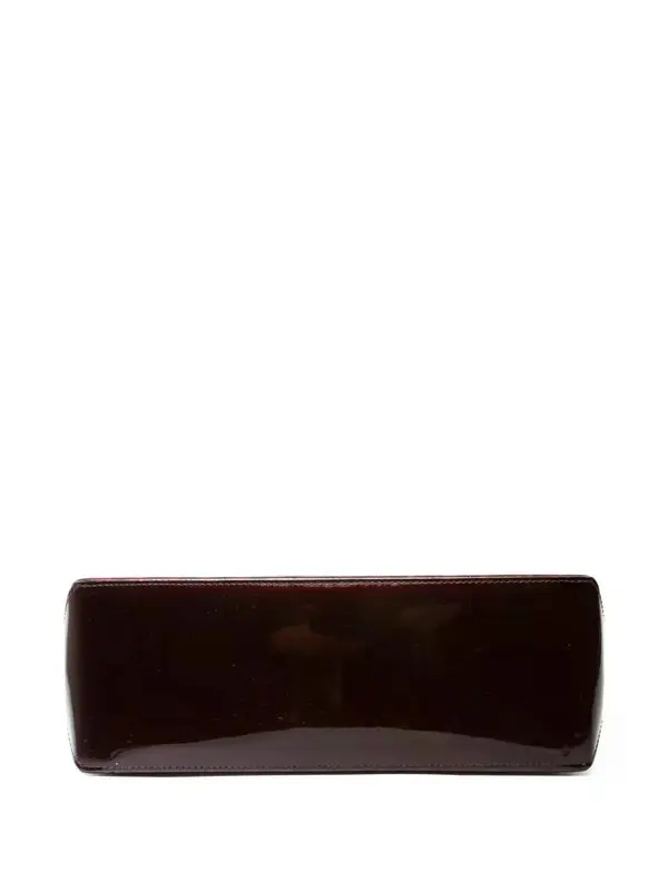 LOUIS VUITTON Monogram Vernis Rayure Wilshere Pm Handbag - Red