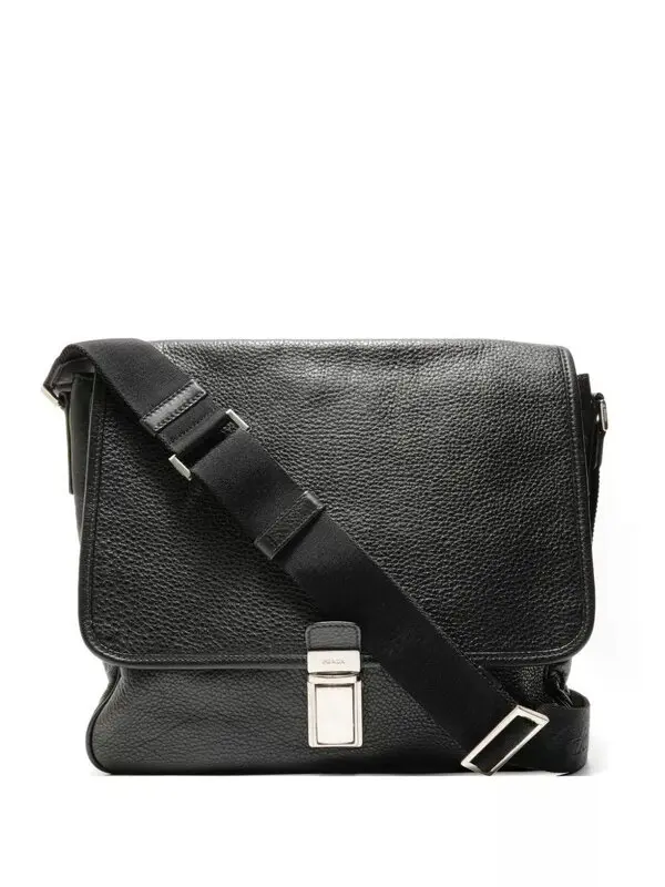Prada Flapped Leather Shoulder Bag