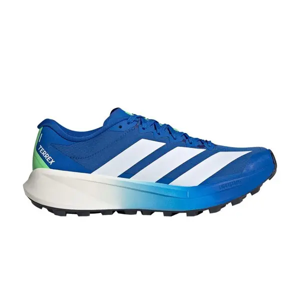 Adidas Terrex Agravic 4 Trail Cloud White Lime Burst - Blue