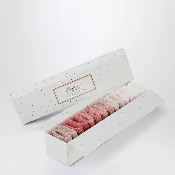 Bonpoint Day Of The Week Sock Set - Pink