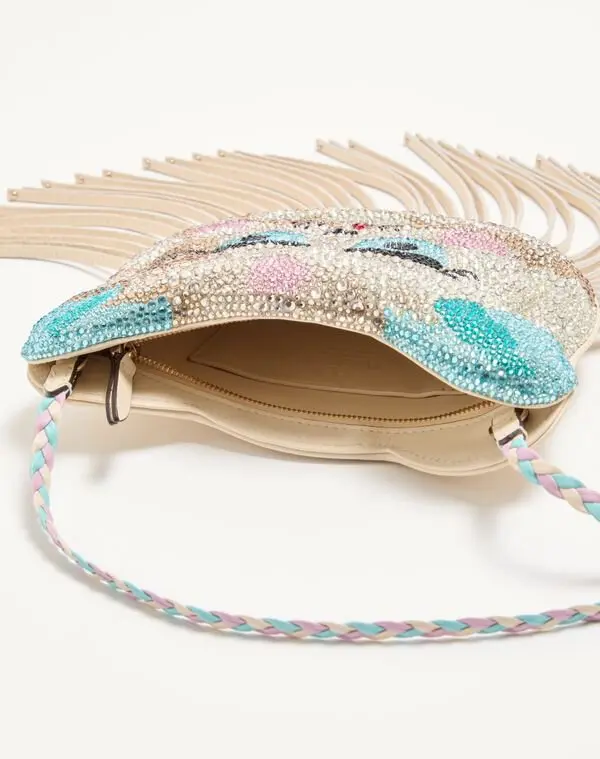 Valentino Garavani Le Chat De La Maison Shoulder Bag With Rhinestones