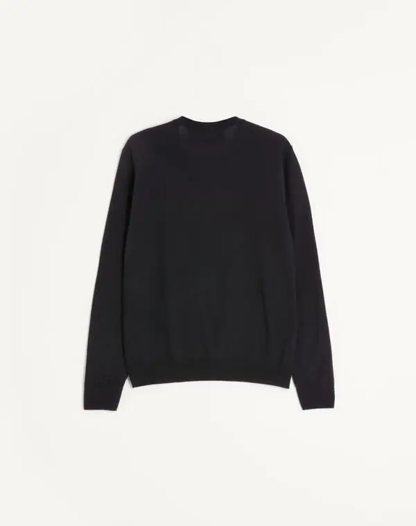 Valentino Garavani Wool Jumper With Vlogo Embroidery
