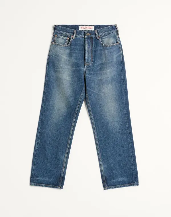 Valentino Garavani Regular Fit Trousers - Denim