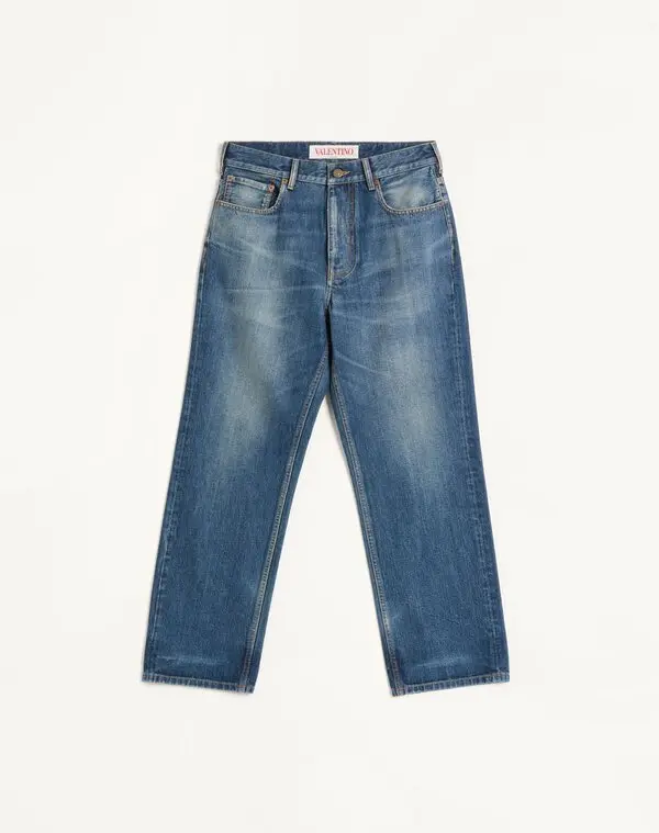 Valentino Garavani Regular Fit Trousers - Denim