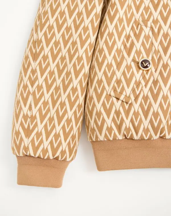 Valentino Garavani Bomber Jacket In All-over Jacquard