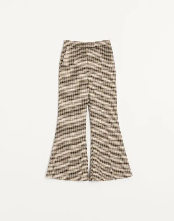 Valentino Garavani Houndstooth Flared Trousers
