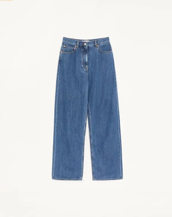 Valentino Garavani Blue Medio Trousers - Denim