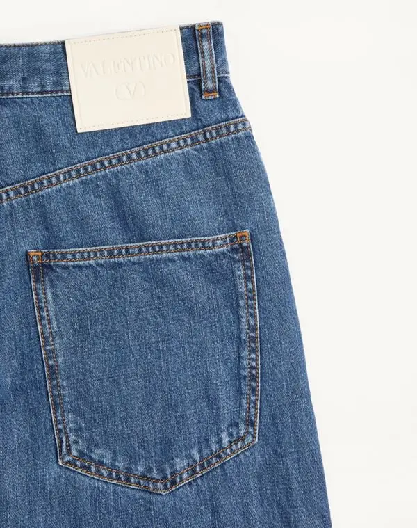 Valentino Garavani Blue Medio Trousers - Denim