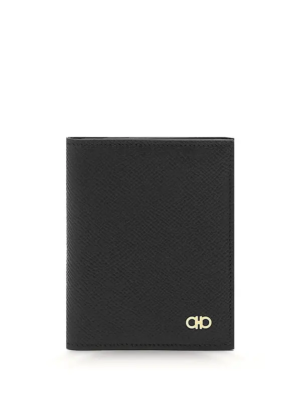 FERRAGAMO Bi-fold Micro Cardholder - Black