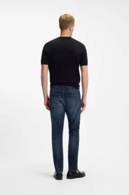 BOSS Delaware Slim-fit Stretch Cotton Blend Jeans