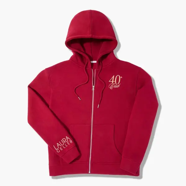 Laura Geller Beauty 40+ Club Full Zip Hoodie