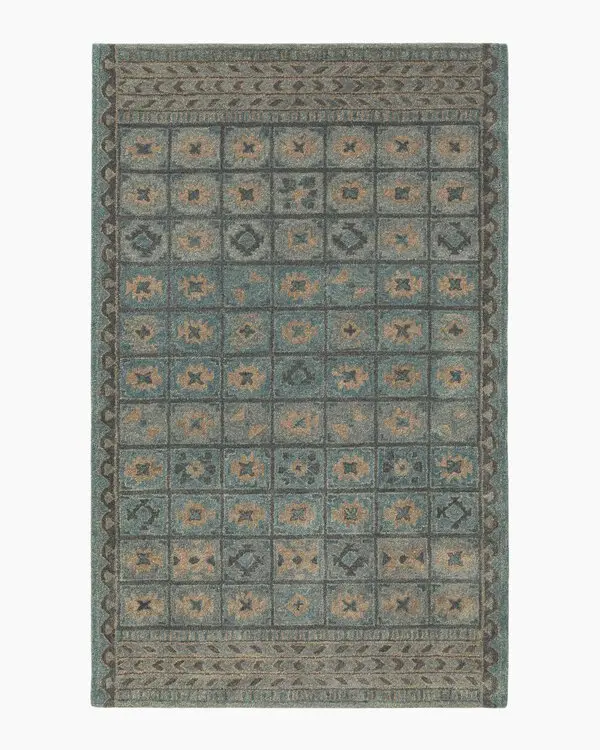 Quince Cambria Wool Rug - Blue