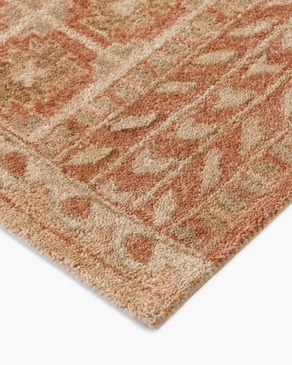 Quince Cambria Wool Rug - Rust