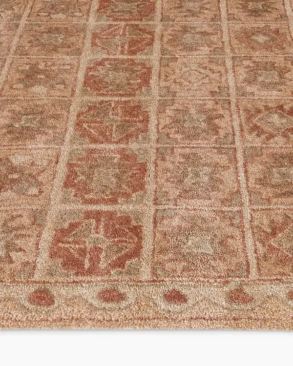 Quince Cambria Wool Rug - Rust