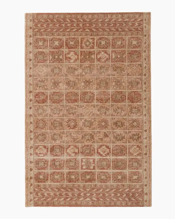 Quince Cambria Wool Rug - Rust