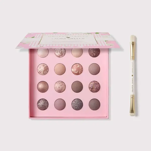 Laura Geller Beauty Draper James X Marble-ous Eyes Palette & Brush Set - One-color