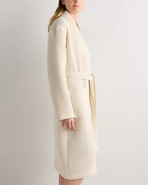 Quince Organic Turkish Waffle Robe - Birch