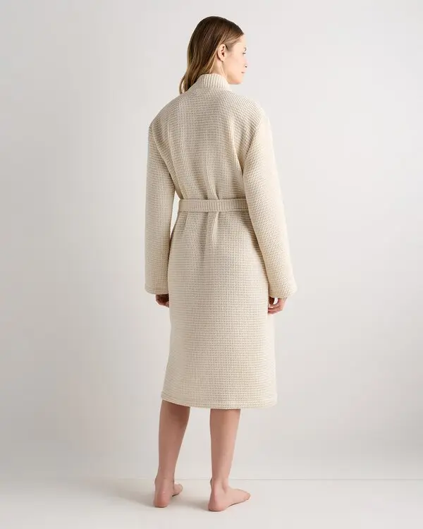 Quince Organic Turkish Waffle Robe - Birch