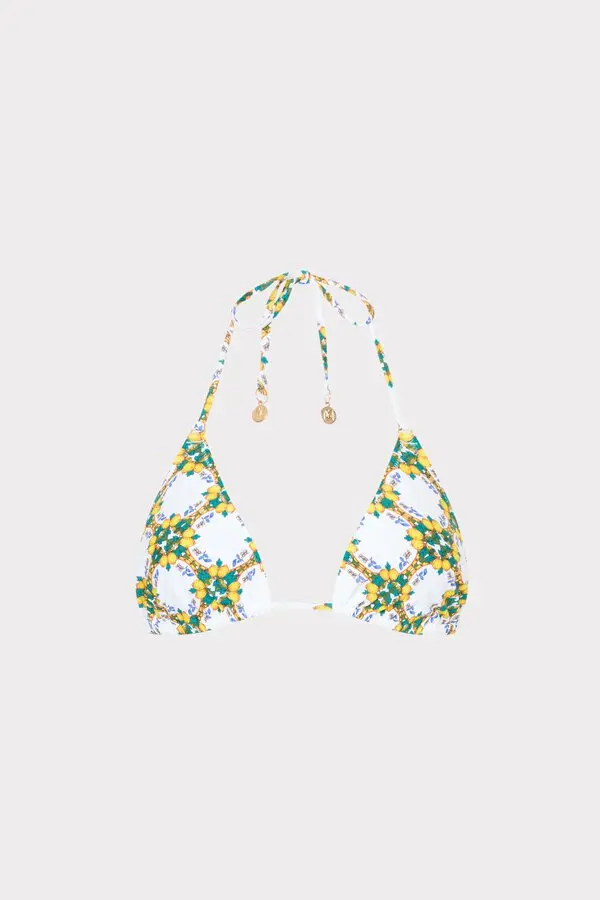 MILLY CABANA Halterneck Triangle Bikini Top