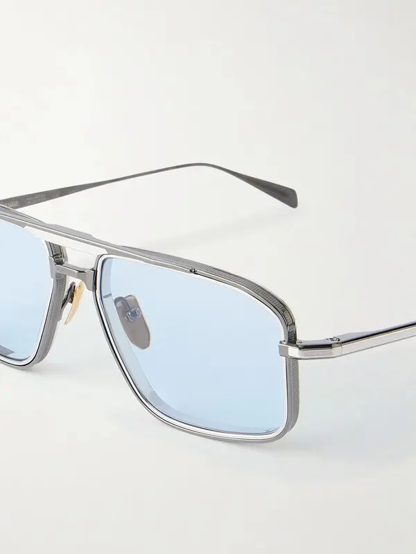 JACQUES MARIE MAGE Earl Aviator Titanium Sunglasses