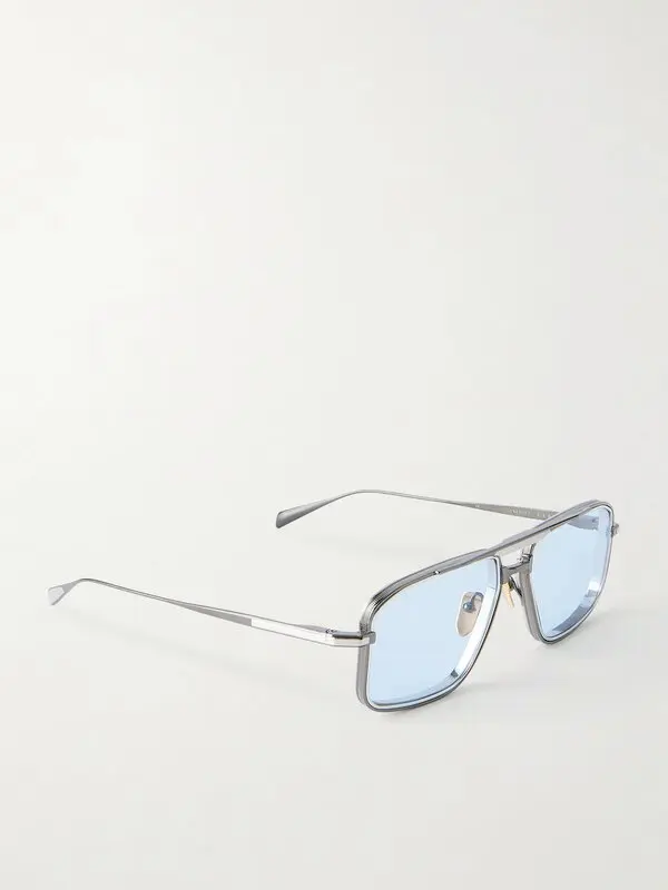JACQUES MARIE MAGE Earl Aviator Titanium Sunglasses