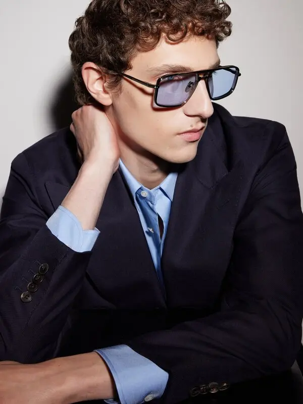 JACQUES MARIE MAGE Earl Aviator Titanium Sunglasses