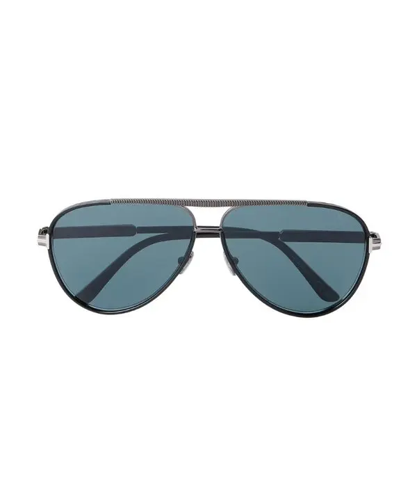 TOM FORD Rupert-02 Aviator Metal Sunglasses - Black