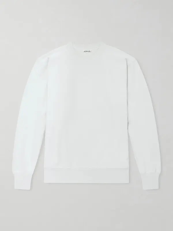 Auralee Cotton-jersey Sweatshirt - Green
