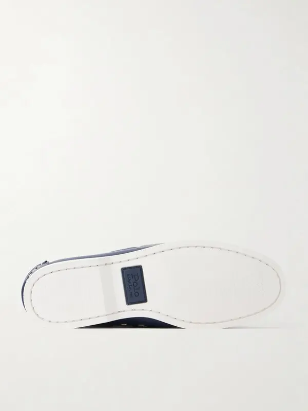 Polo Ralph Lauren Merton Leather Boat Shoes - Blue