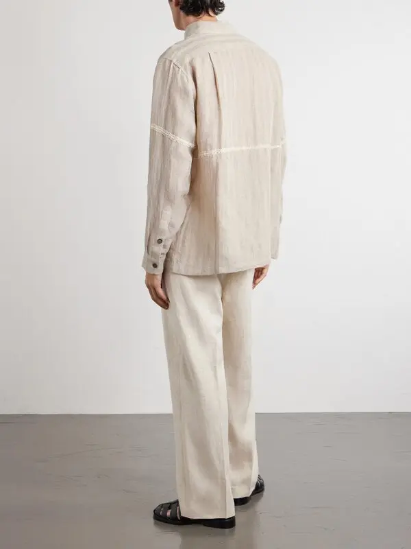 KARTIK RESEARCH Rabari Embroidered Linen Shirt