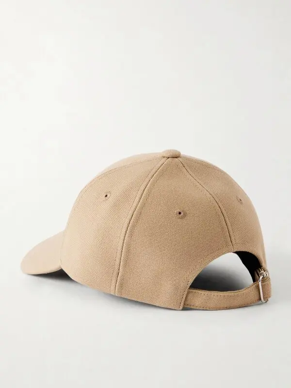 A.p.c. Charlie" Logo-embroidered Cotton Canvas Baseball Cap - Neutrals