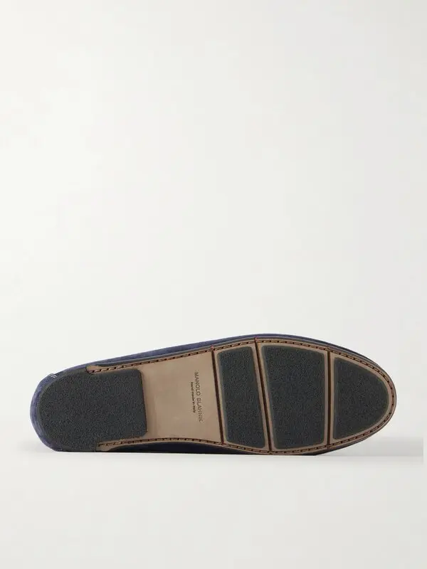 Manolo Blahnik Marino Suede Boat Shoes