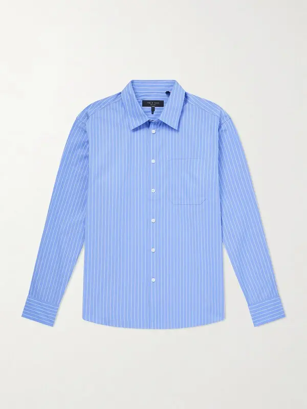 Rag & Bone Striped Cotton-poplin Shirt