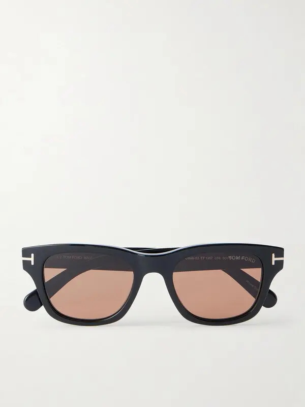 TOM FORD Caleb-02 Square-frame Acetate Sunglasses - Tortoiseshell