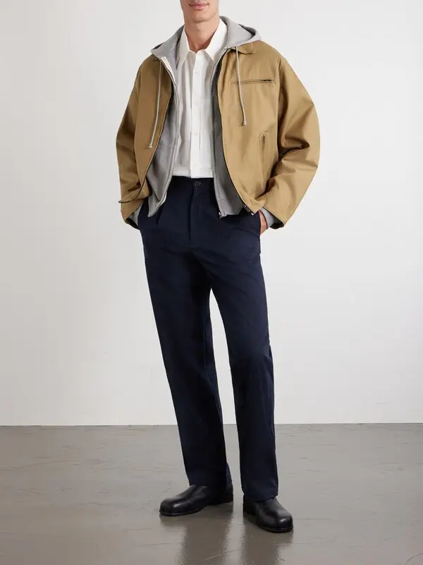 NOAH Straight-leg Cotton-twill Trousers