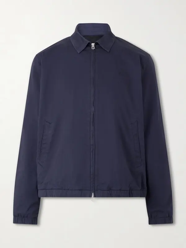 Rag & Bone Cotton-blend Twill Harrington Jacket - Blue