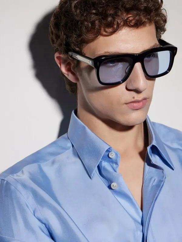 JACQUES MARIE MAGE Yves Square-frame Acetate Sunglasses