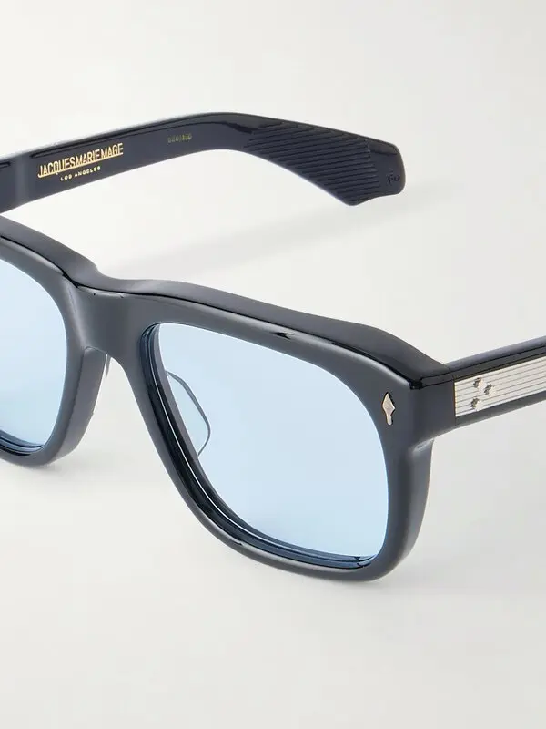 JACQUES MARIE MAGE Yves Square-frame Acetate Sunglasses